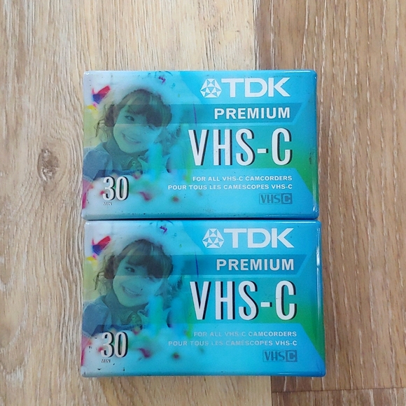 TDK | Cameras, Photo & Video | Brand New Tdk Premium Vhsc3 Camcorder ...